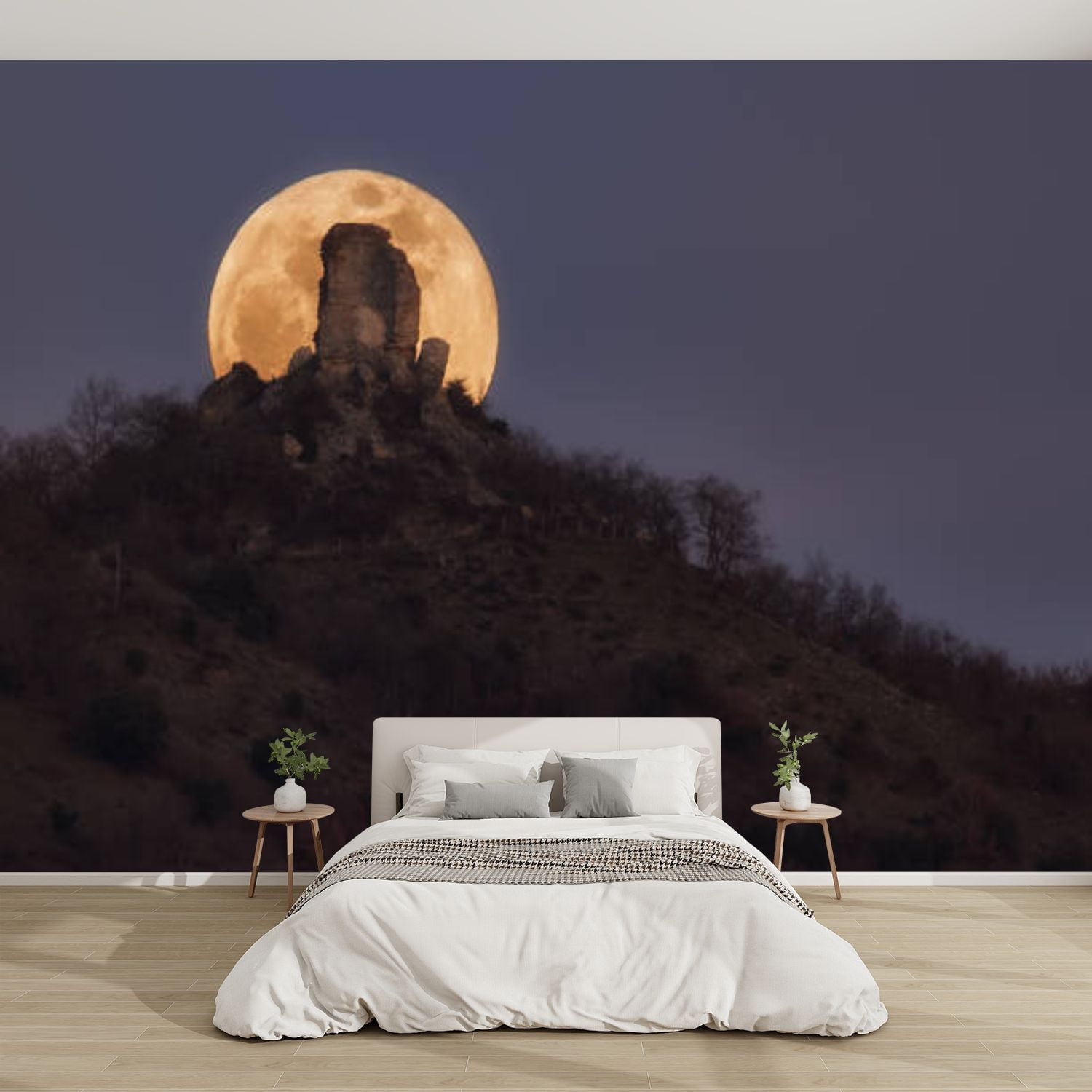 Modern Wallpaper Murals 3D behind Gebara castle ruin Alava Peel and ...