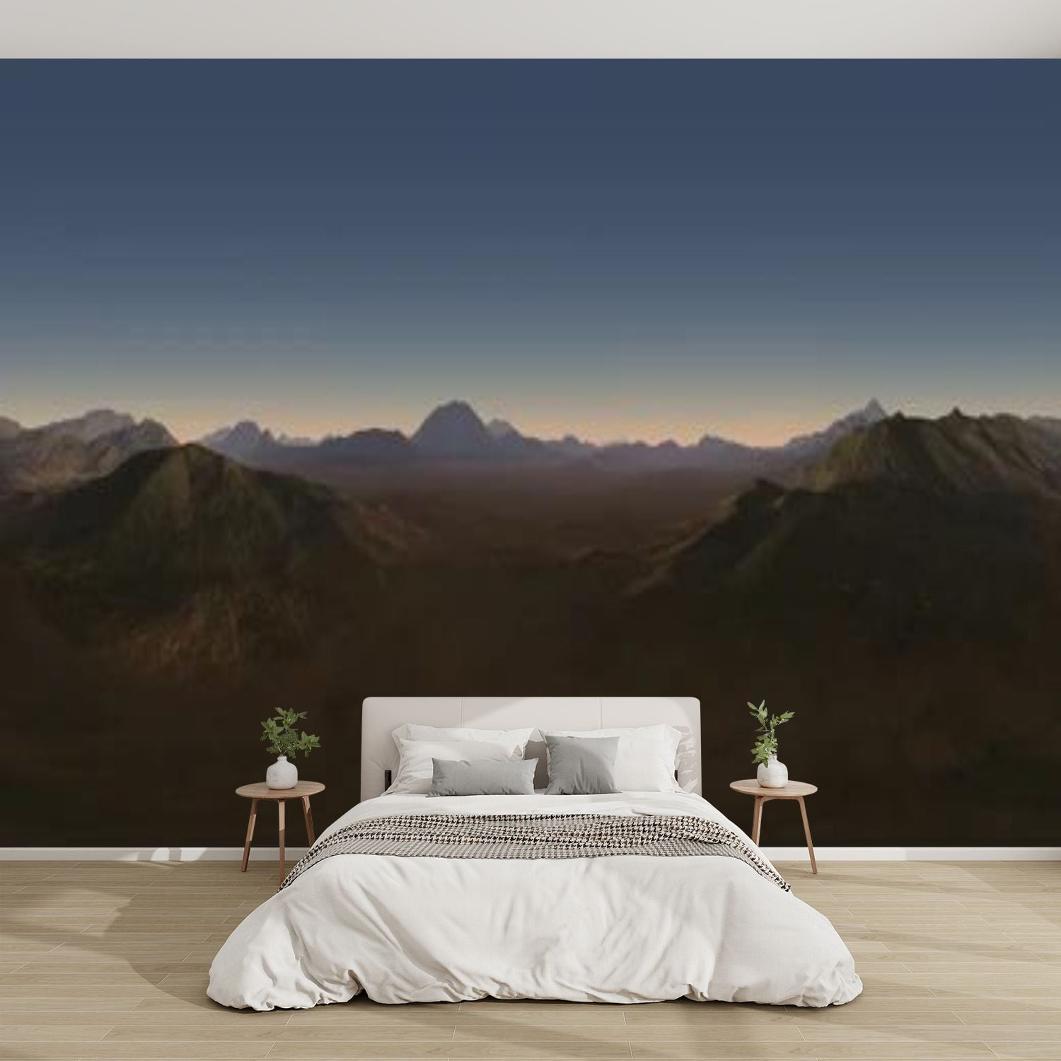 Modern Wallpaper Murals 3D degree night desert landscape ...