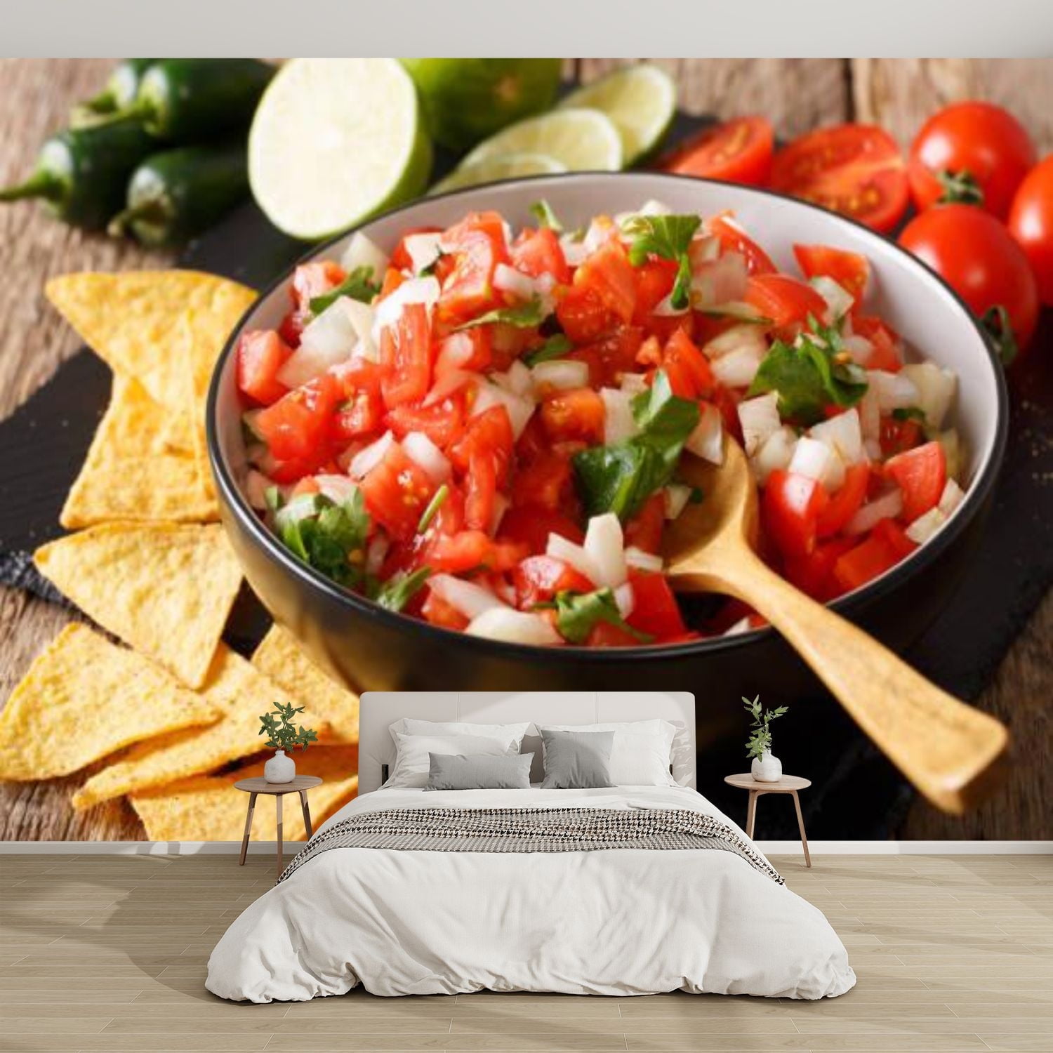 Modern Wallpaper Murals 3D mexican appetizer de close up Peel and Stick ...