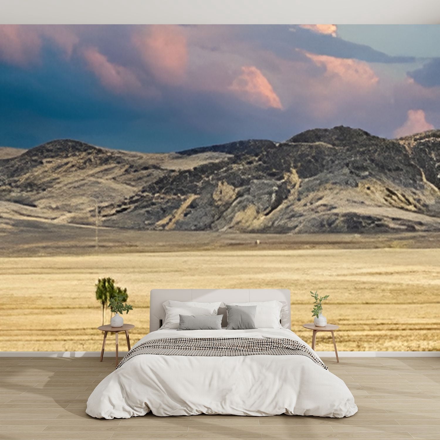 Modern Wallpaper Murals 3D prairie plain desert A resilient symbol ...