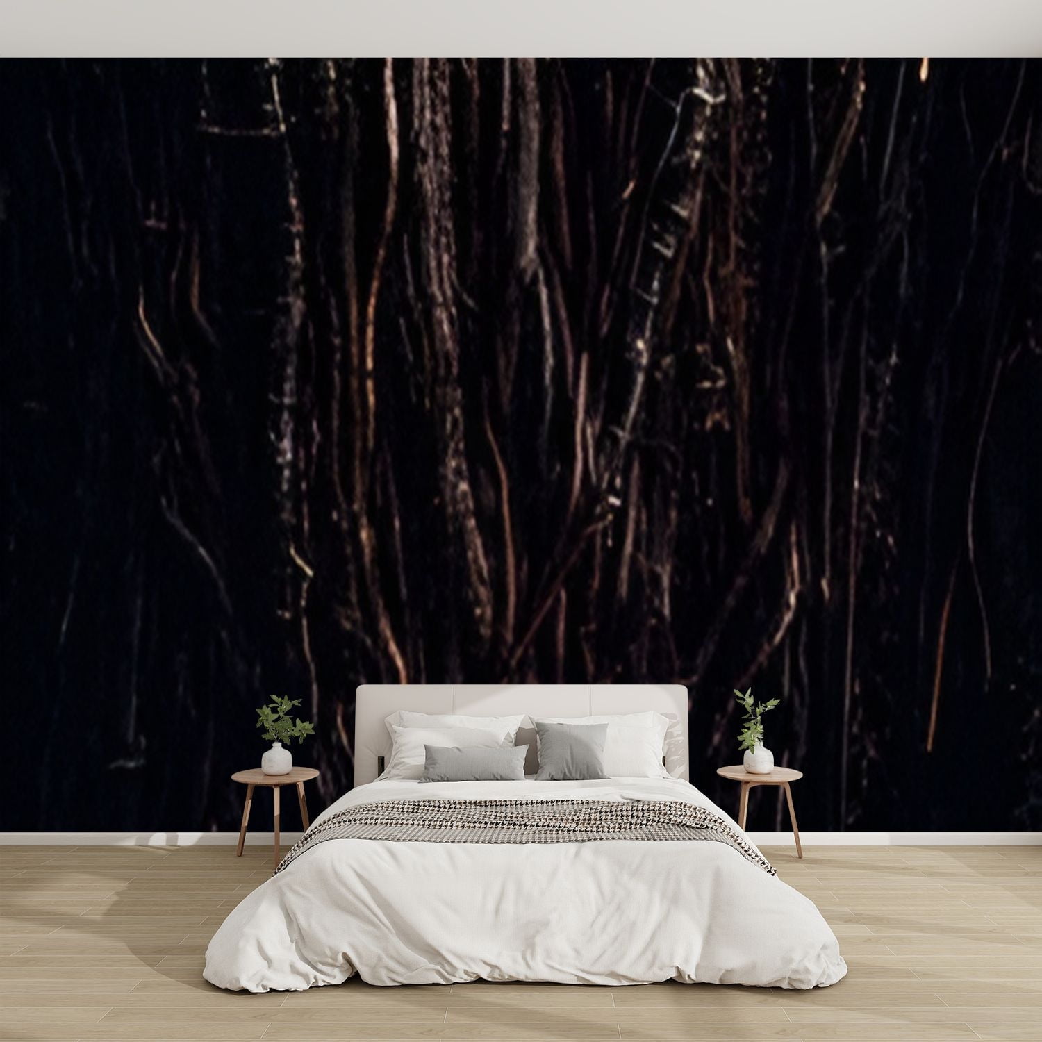 Modern Wallpaper Murals 3D The spreading root system old tree forest ...