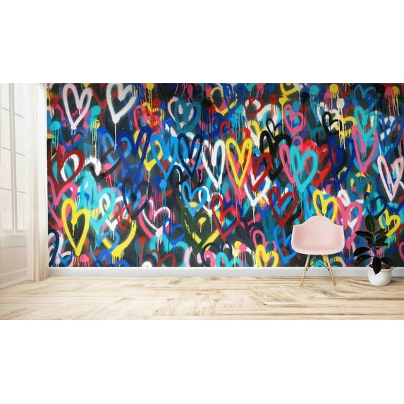Modern Wallpaper, Painting Wall Poster, Bright Wallpaper, Banksy Wall ...