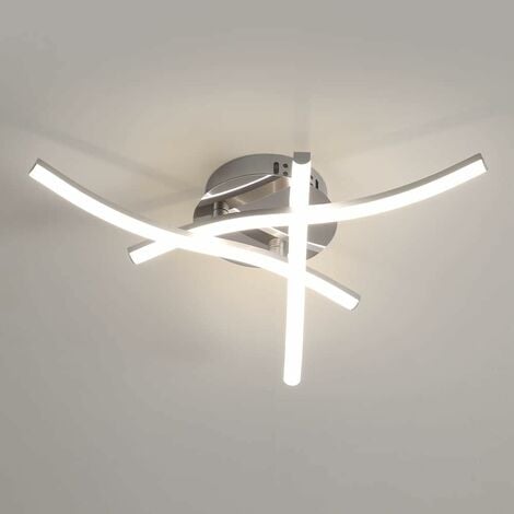 Modern Wave-Shaped LED Ceiling Light - 18W 4000K Neutral White ...