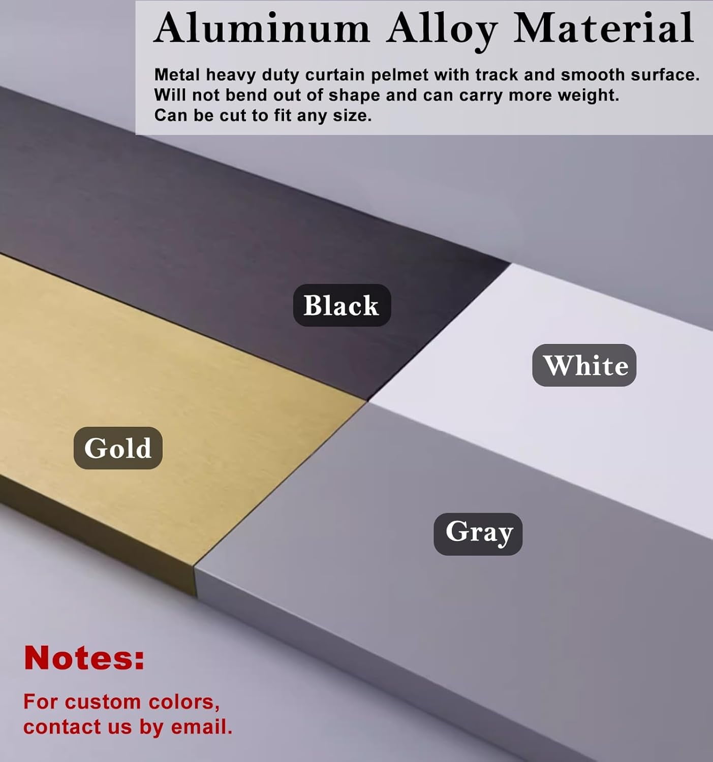 Modern White Blackout Cornice Curtain Box Valances for Windows, Silent ...