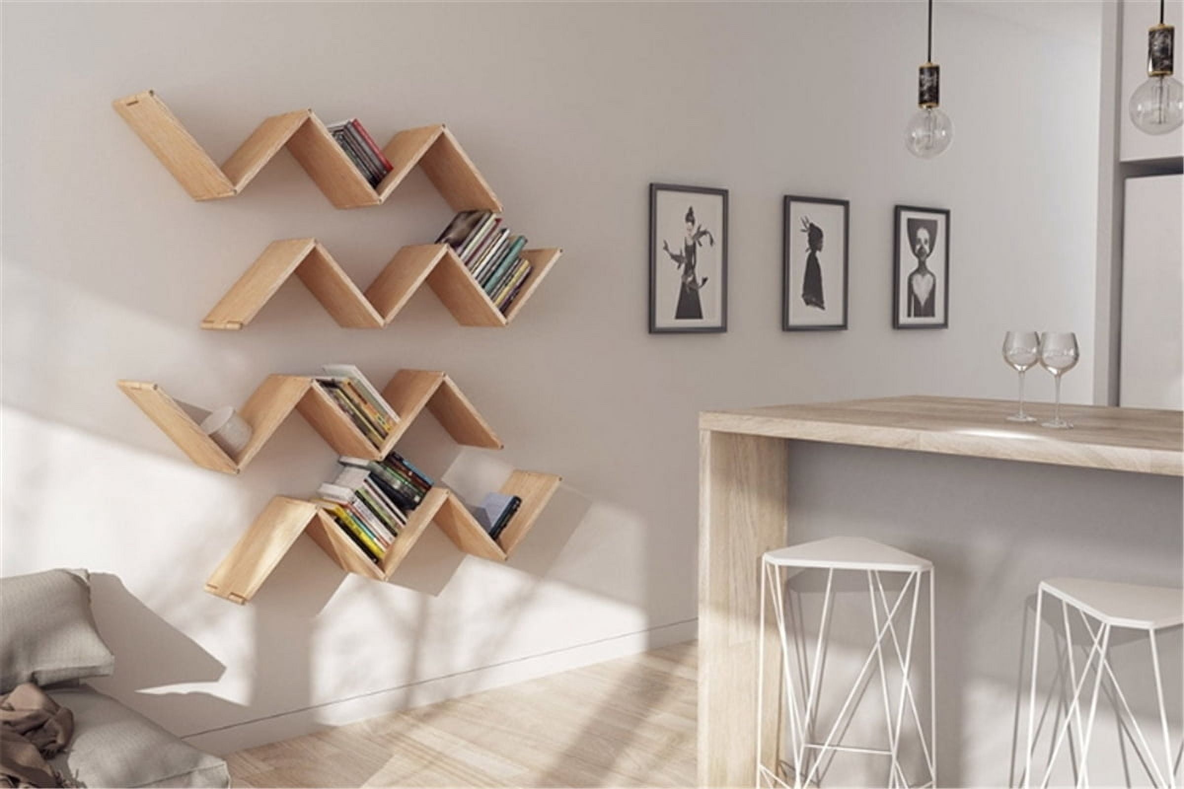 Modern White Bookshelf Photography Backdrop Bookcase Bookshop Zoom ...