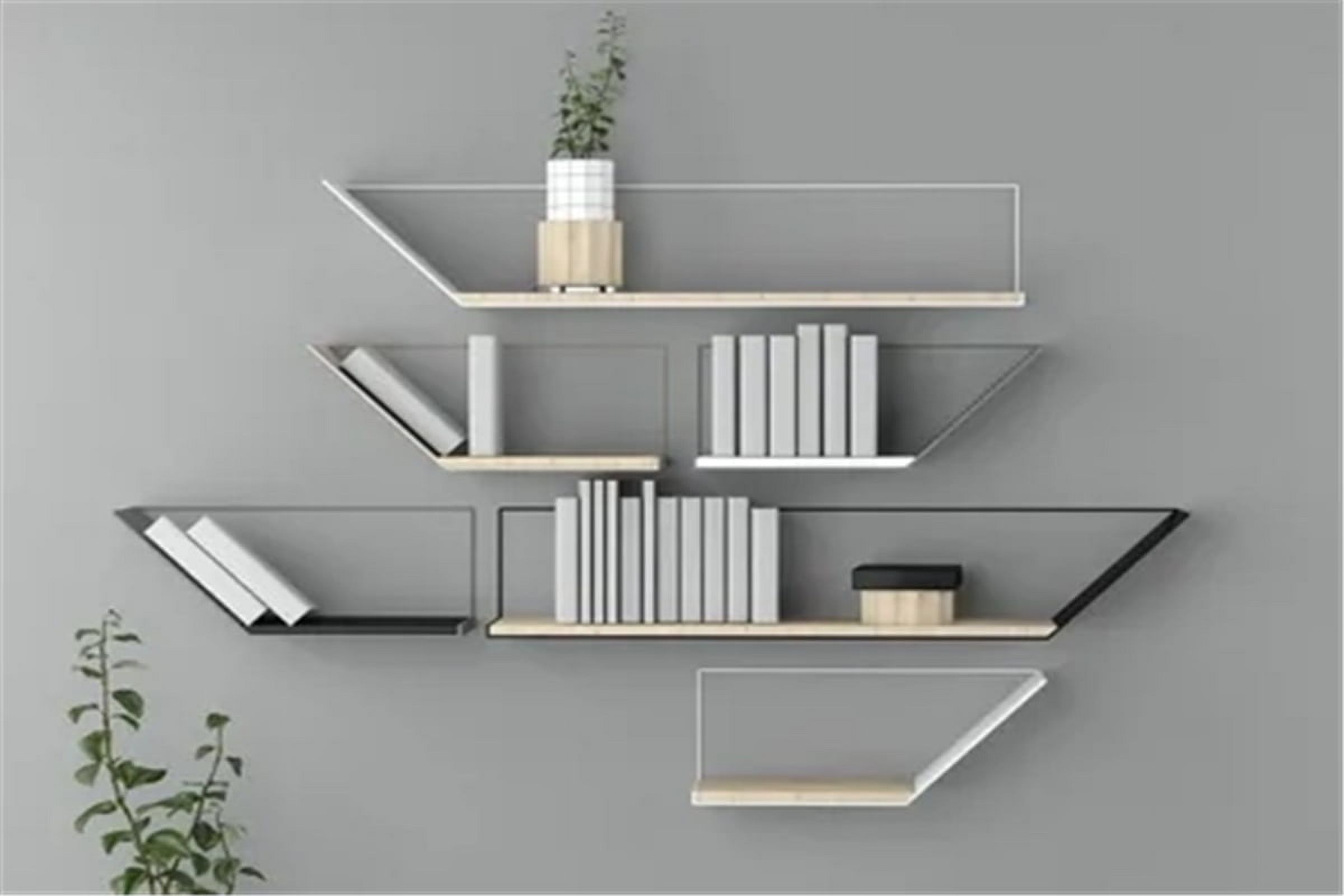 Modern White Bookshelf Photography Backdrop Bookcase Bookshop Zoom ...