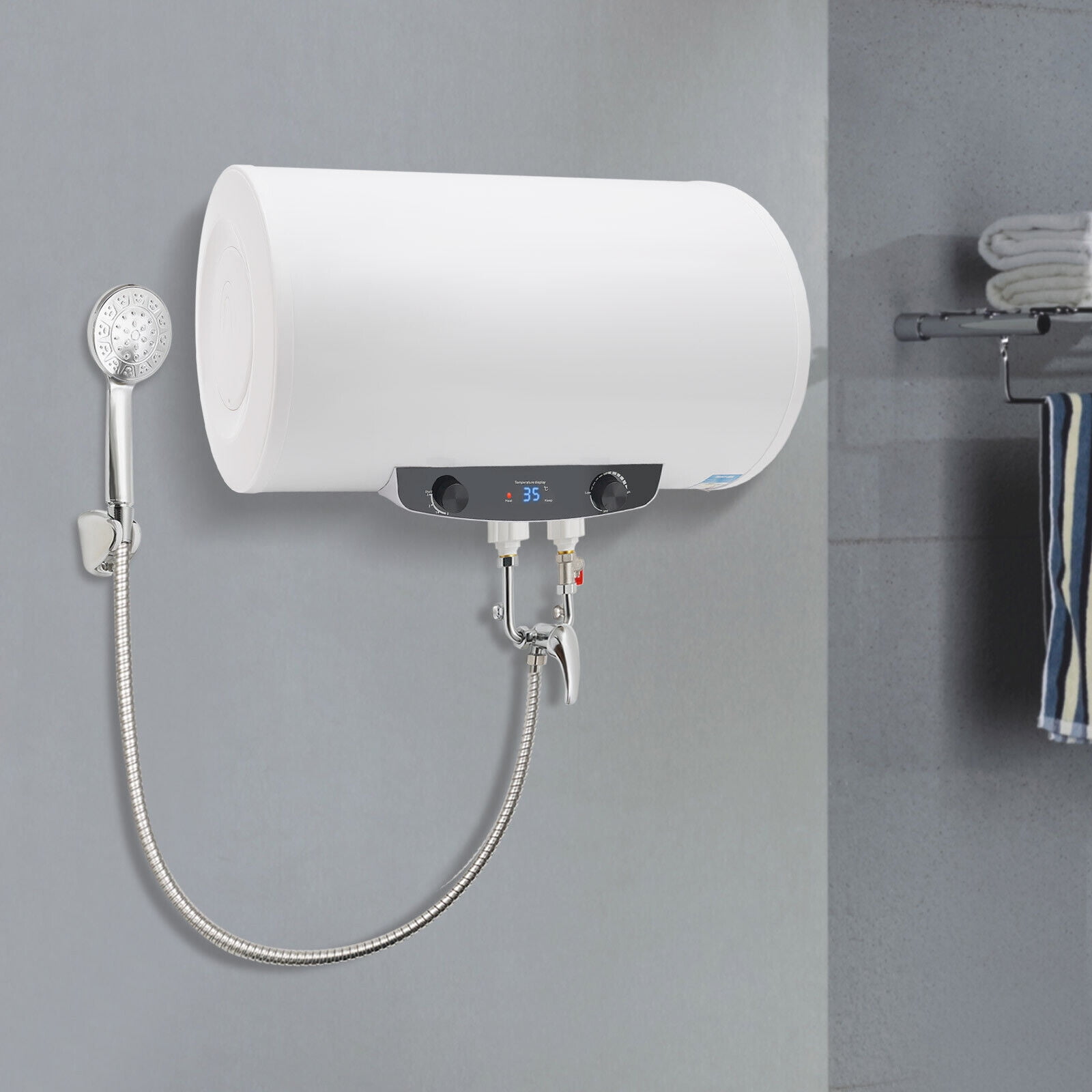 Modern White Column Electric Tank Water Heater, Water heater For ...