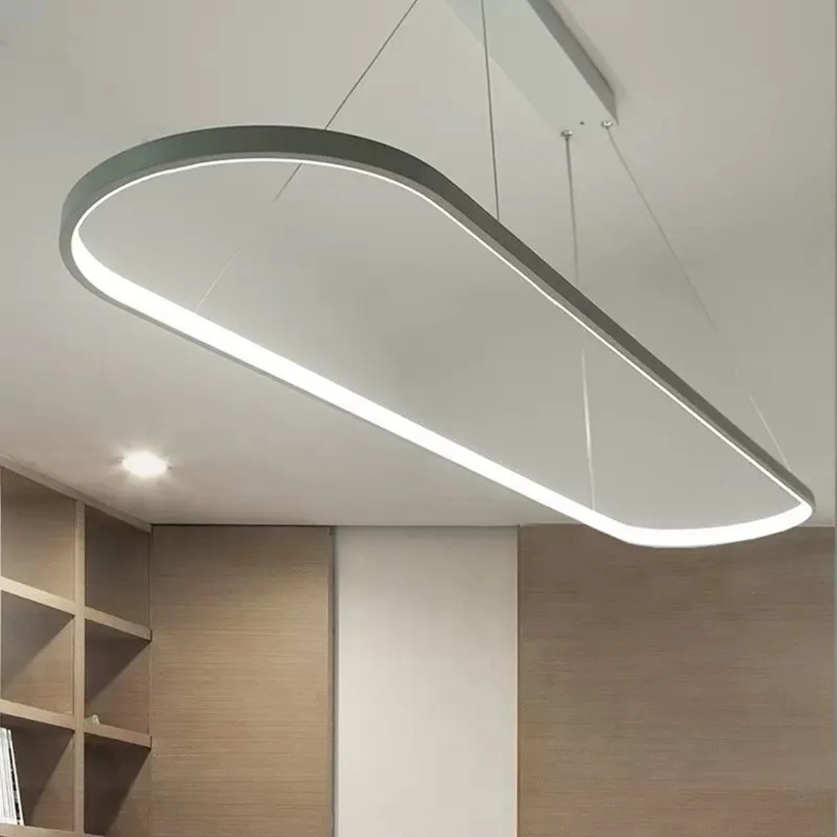 Thatcher 17" Metal LED Pendant Light, Gold/White - Walmart.com