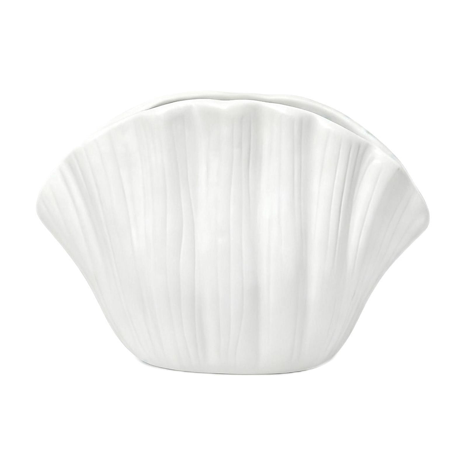 Modern White Vase, Plastic Enamel Desktop Decoration for Flowers ...