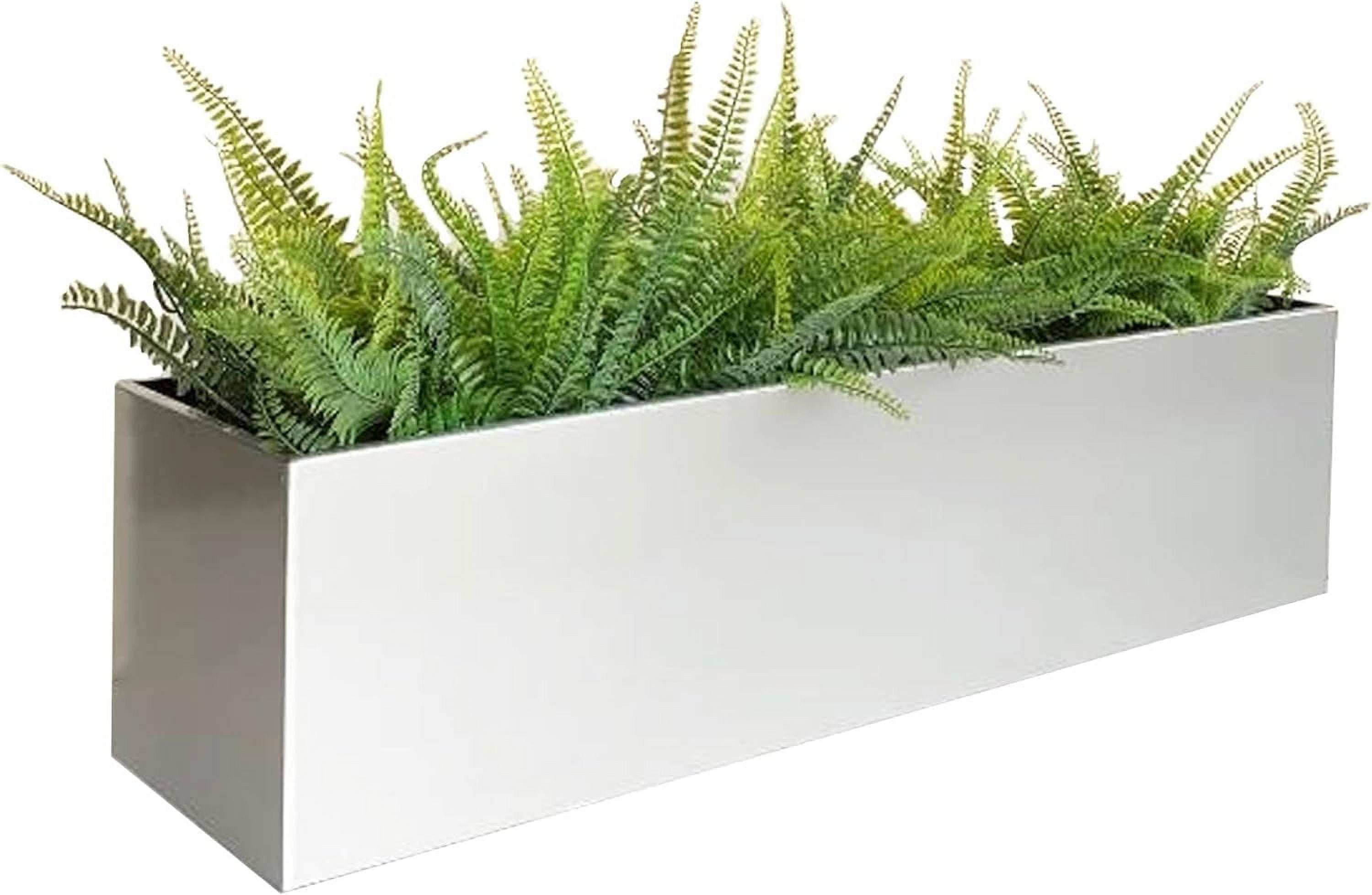 Modern Window Box Planter with L Brackets. Madeira Window Box Planter ...