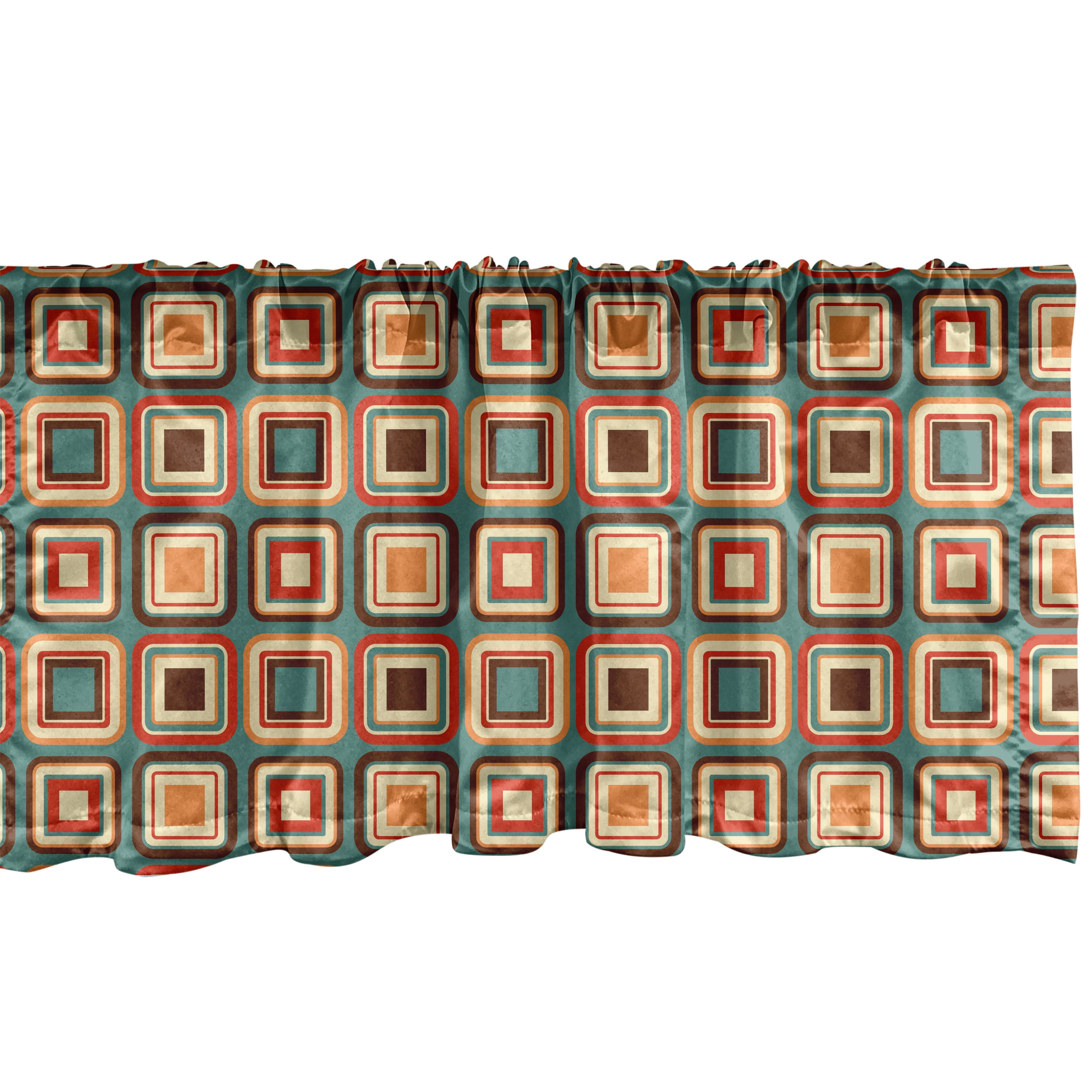 Ambesonne Modern Valance Pack of 2, Geometric Rounded, 42"X12 ...
