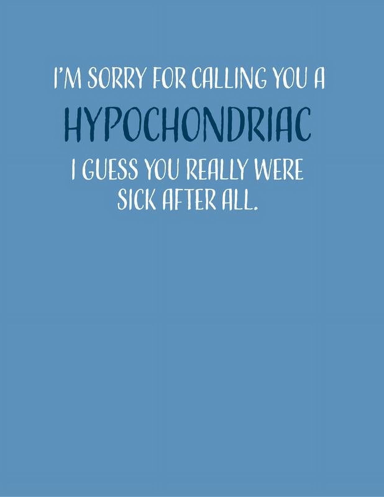 Modern Wit Get Well Card - 4.25x5.5, Blank Inside. Sorry for the ...