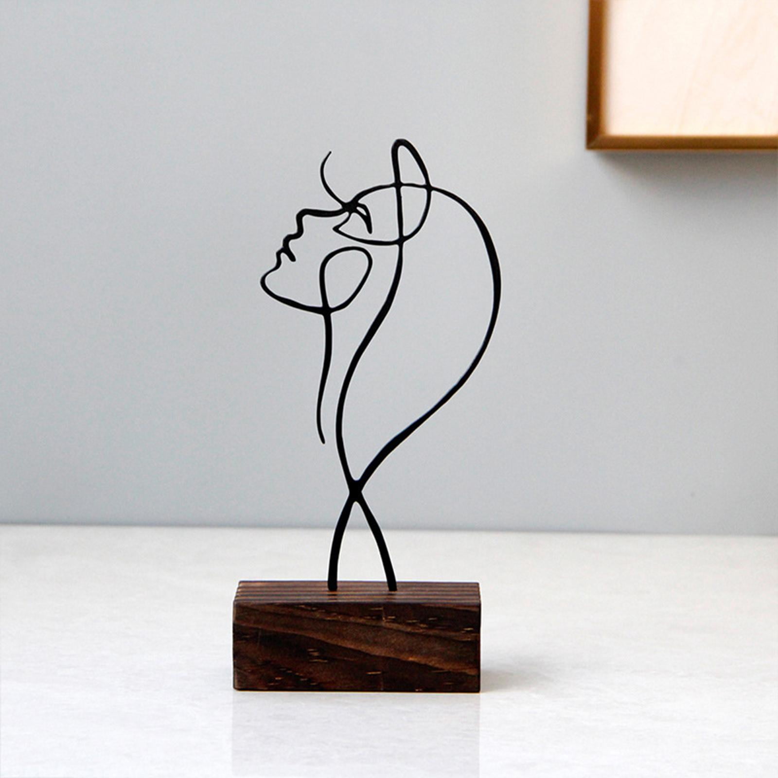 Modern Women Statues Abstract Figurines Human Sculpture Accent Birthday ...