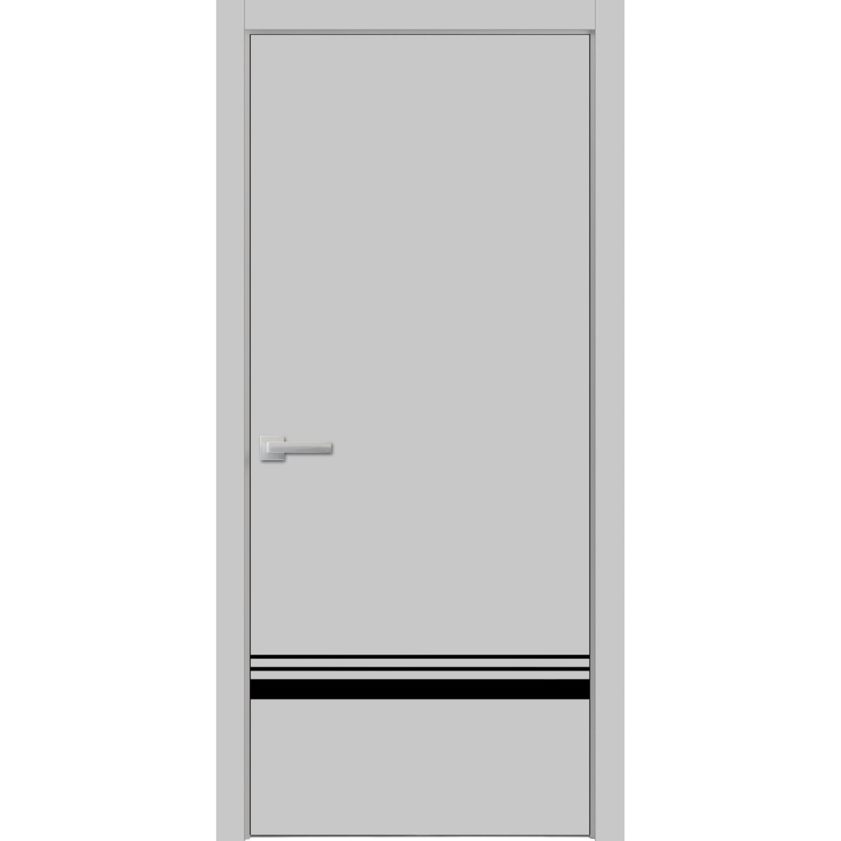 Modern Wood Interior Door with Hardware | Planum 0012 Matte Grey ...