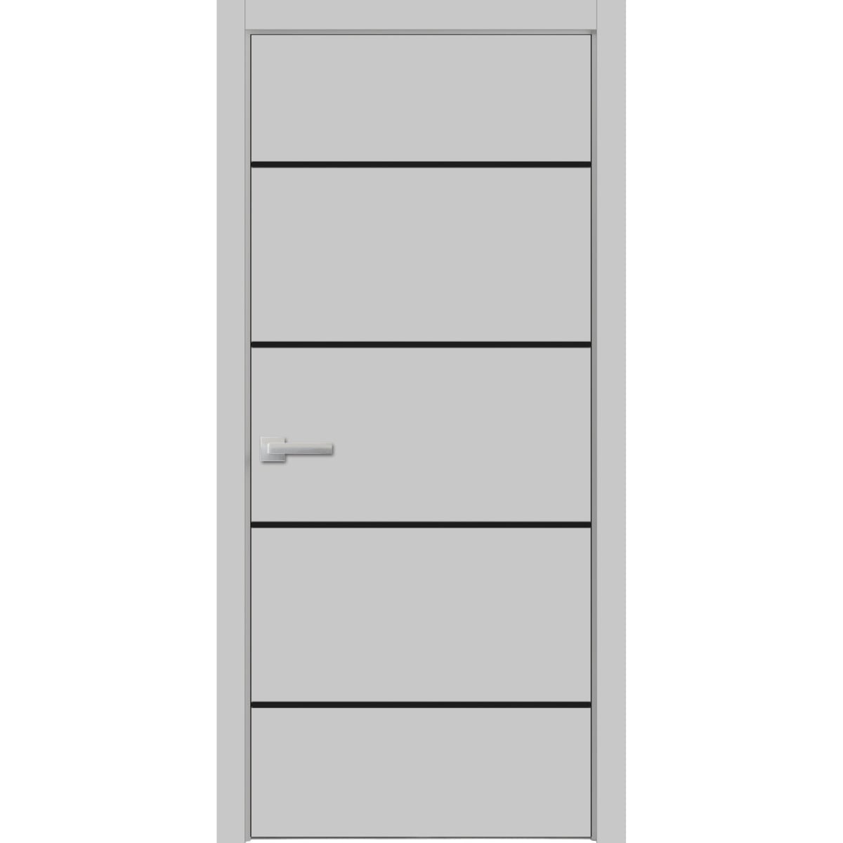 Modern Wood Interior Pre-Hung Door with Hardware | Planum 0015 Matte ...
