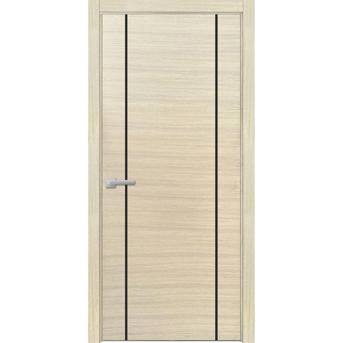 Modern Wood Interior Pre-Hung Door with Hardware | Planum 0017 Natural ...