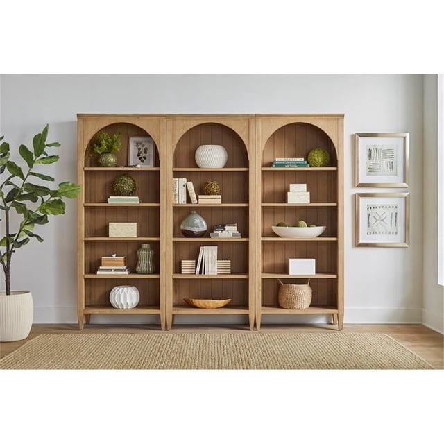 Modern Wood Open Bookcase Wall Office Cabinet Storage Bookcase Light ...
