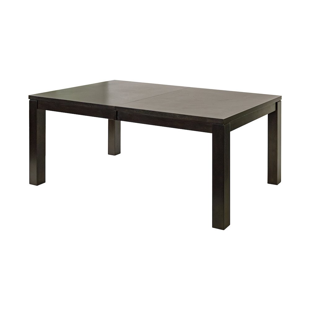 Modern Wood Rectangular Extension Kitchen Dining Table Black - Walmart.com