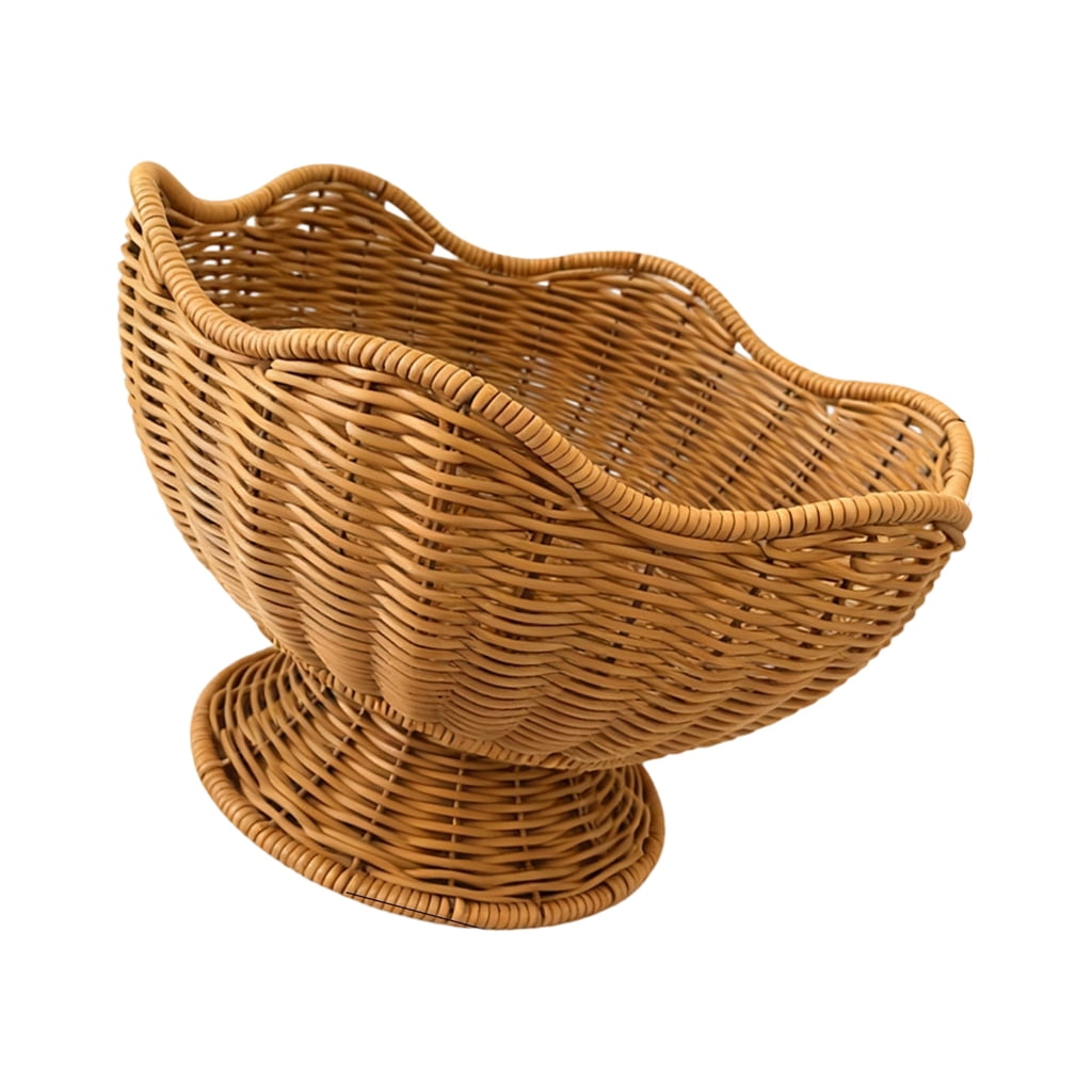 Modern Woven Kitchen Vegetable Basket Food Safe PP Materials Spacious ...