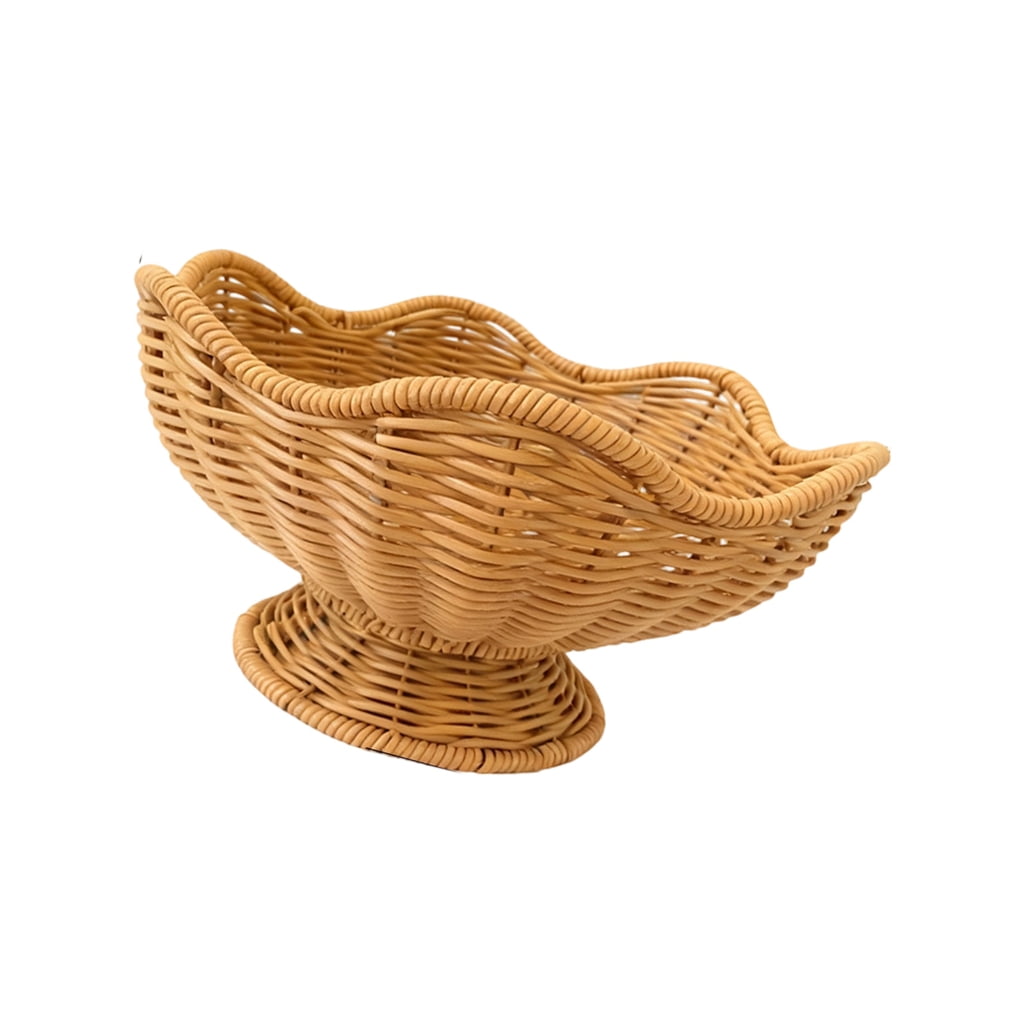 Modern Woven Kitchen Vegetable Basket Food Safe PP Materials Spacious ...