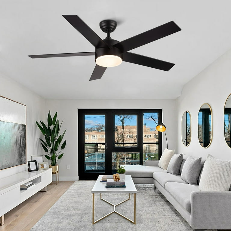 Black Blade Modern Ceiling Fans Honeywell Tynesdale 52 Ceiling Fan