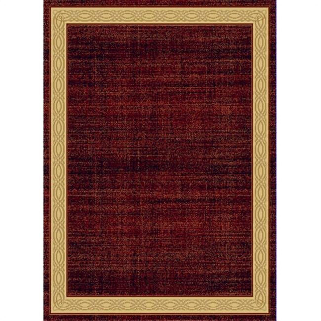 Modern Yazd 3.3X5.3 1770-310 Red Rectangle Rug - Walmart.com