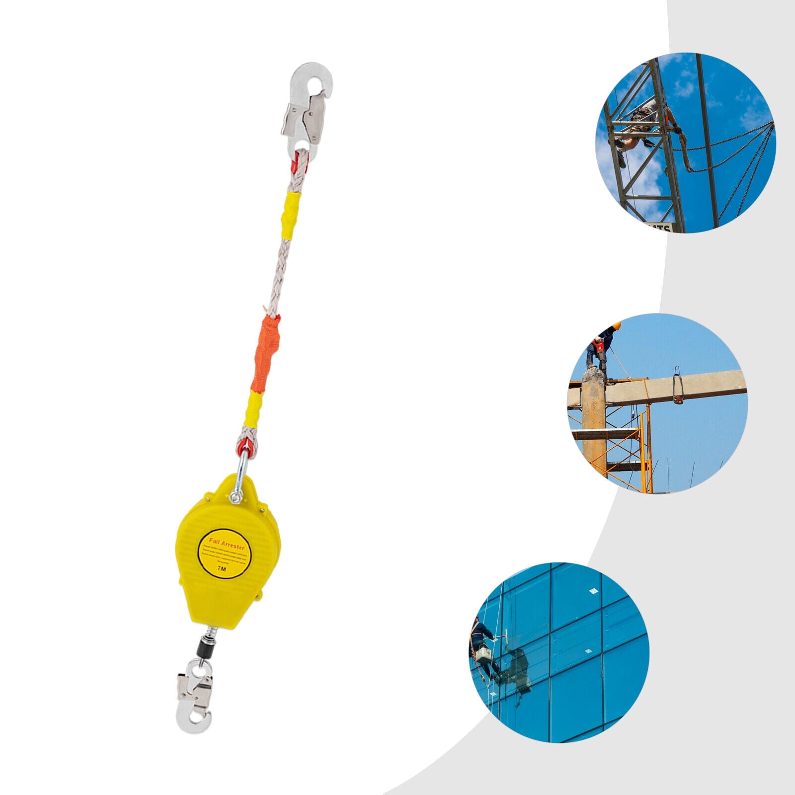 Modern Yellow Fall Arrester, Safety Fall Arrester, Self Retracting ...