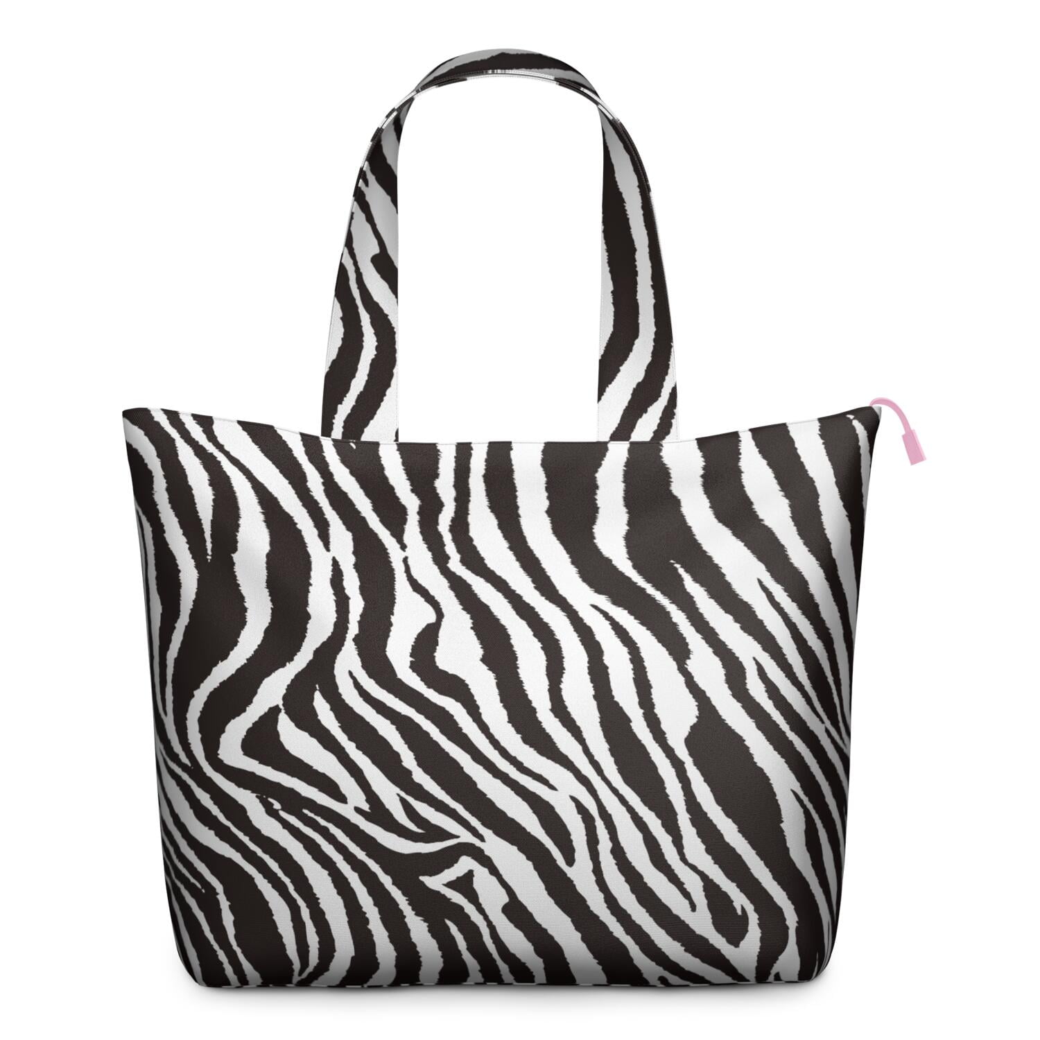 Modern Zebra Print Weekender Bag - Large Capacity Travel Tote with ...