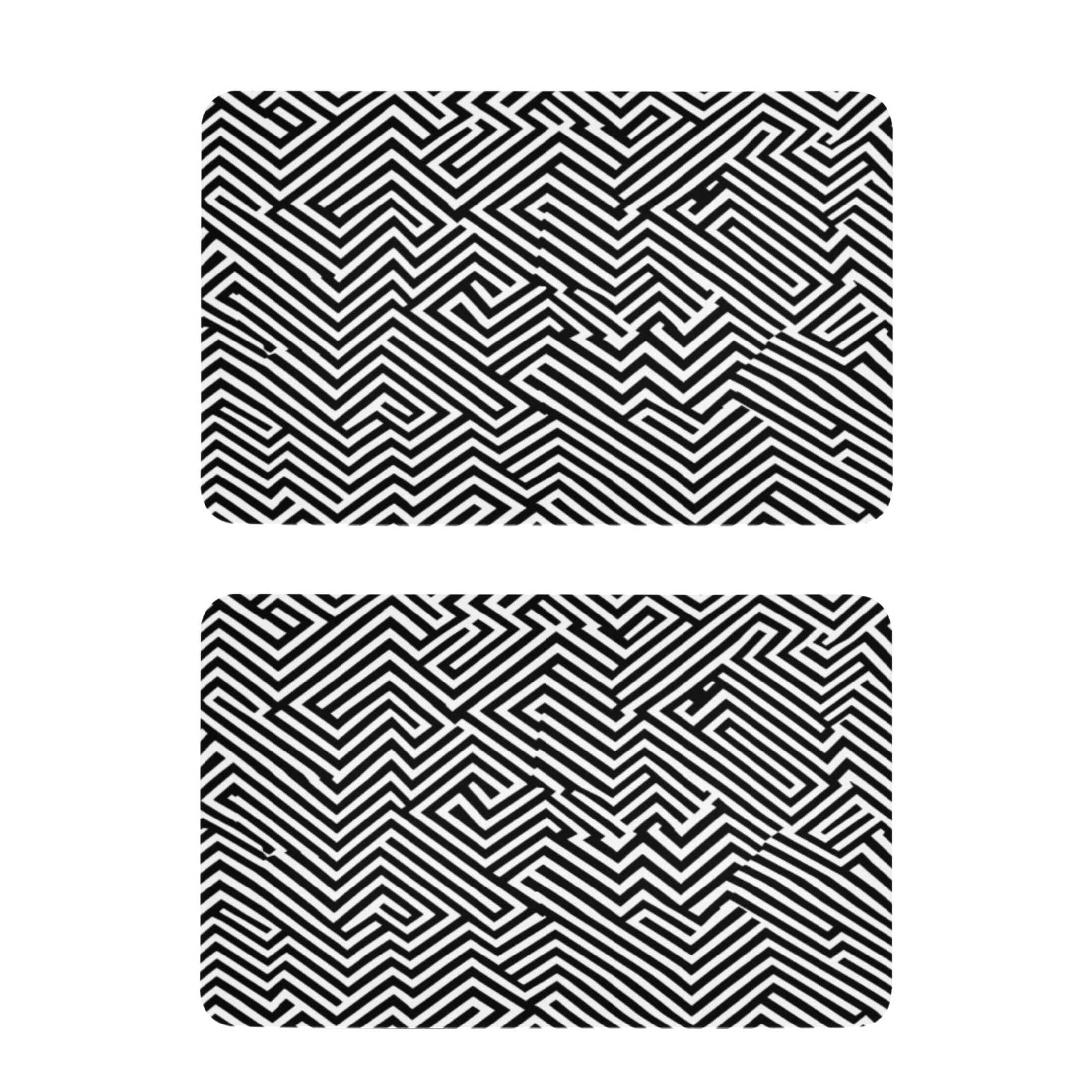 Modern Zigzag Lines 2 Pack 4x2.5 Inch Magnetic Stickers Thick and ...