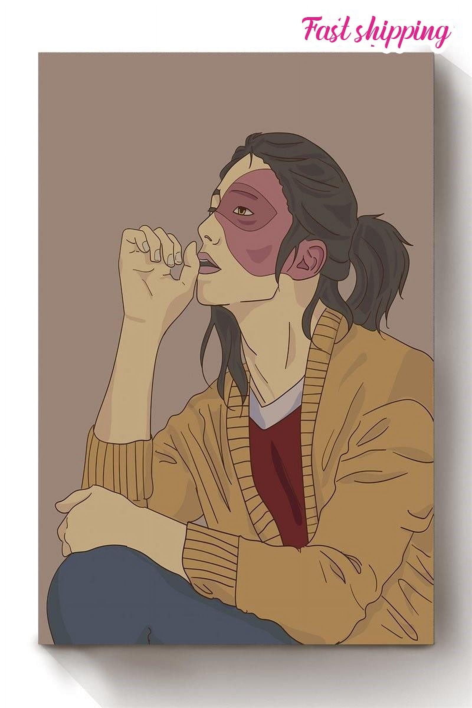 Modern Zuko With Long Hair Poster Wall Art Vertical 24 x 36 Inch Poster ...