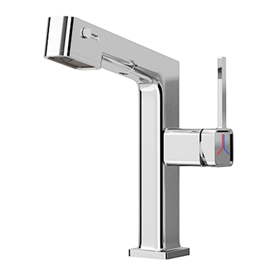 Modern bathroom sink faucet with pull-out sprayer faucet, adjustable ...