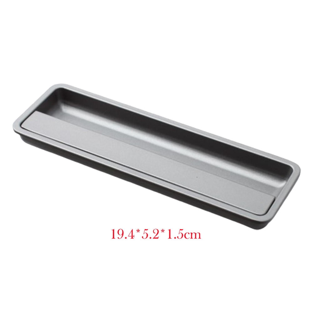 Modern built-in minimalist concealed drawer pulls recessed grommets ...