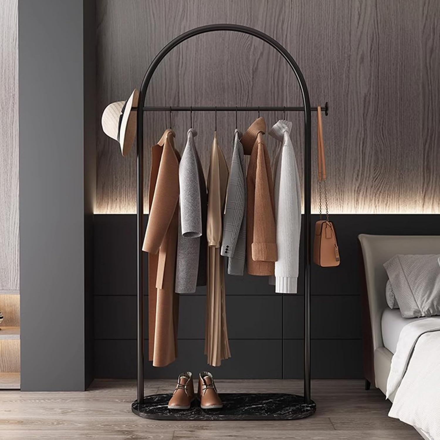 Modern clothing rack,heavy duty clothes rack with Marble base,metal ...