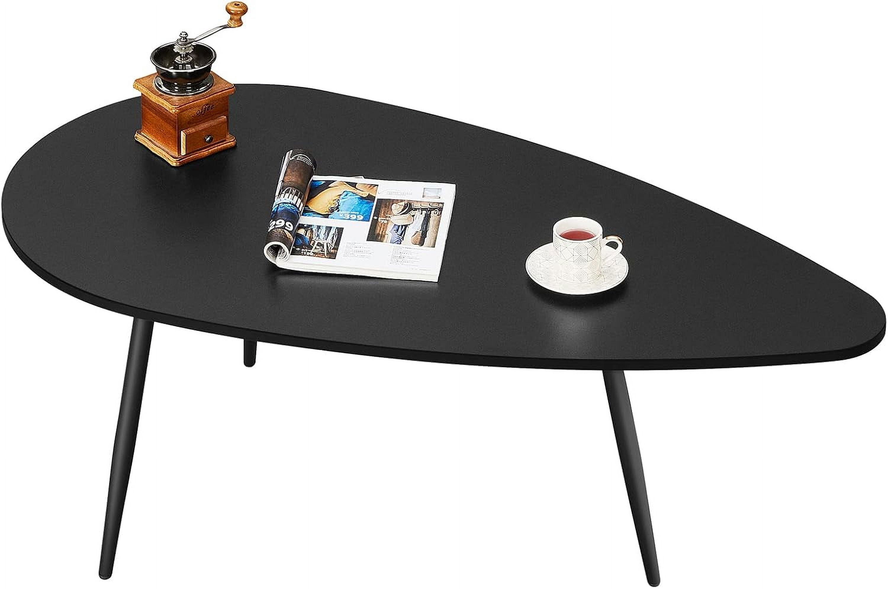 Modern coffee table white oval coffee table simple center table small ...