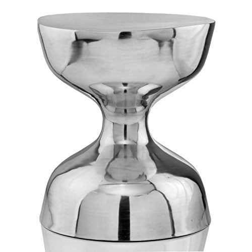 Modern day accents Silver Hourglass-shaped Stool - Walmart.com