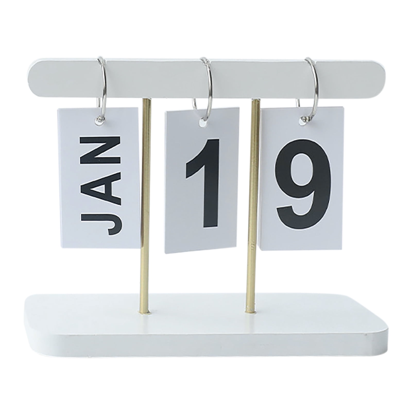 Modern decor accents! Year Calendar Creative Wooden Flip Page Calendar ...