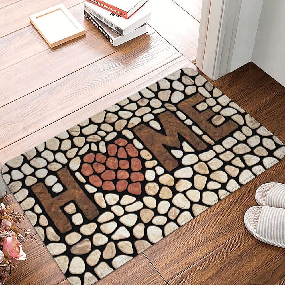 Modern home letters st pebbles mobilizer bamboo head pattern carpet ...