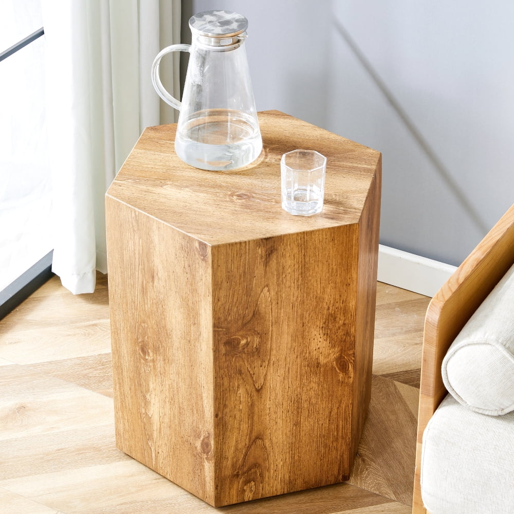 Modern minimalist style hexagonal MDF coffee table,Complex texture ...