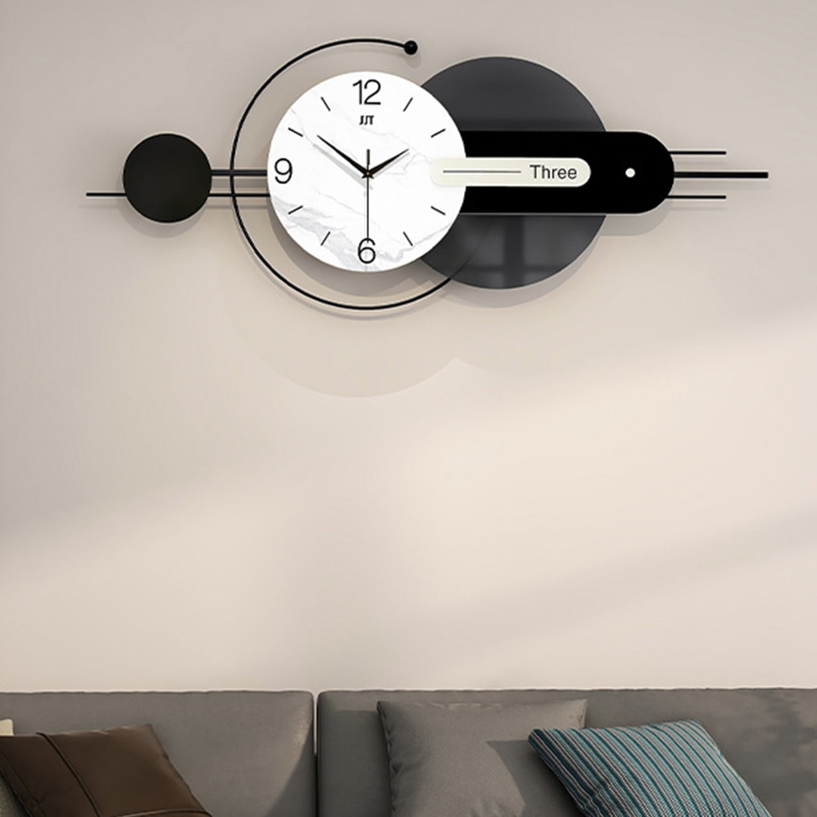Modern minimalist wall clock without ticking, silent clocks, wall ...