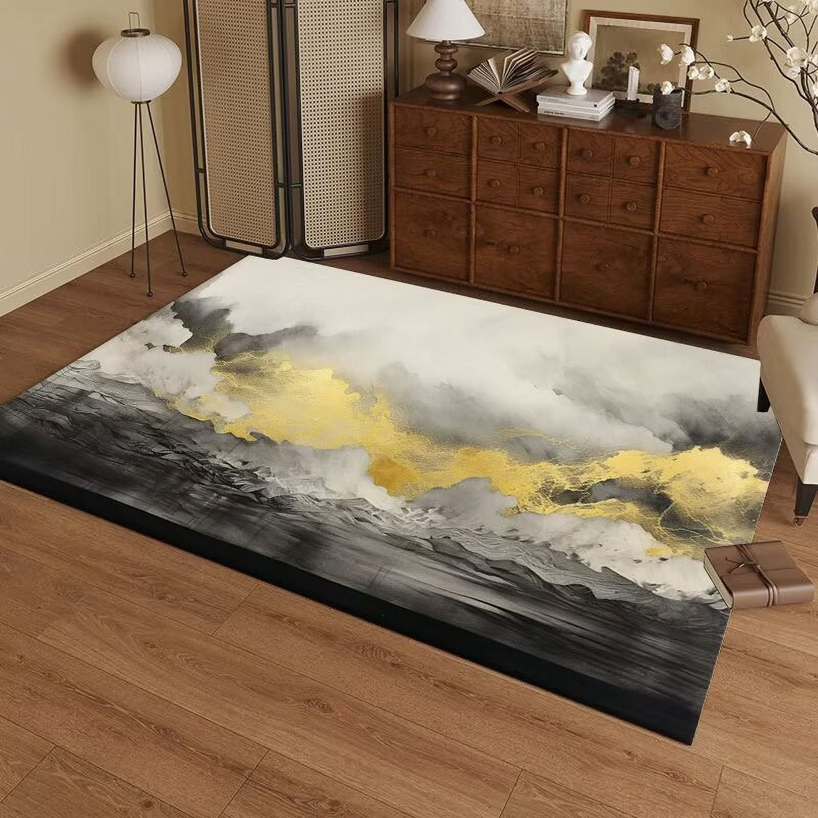 Modern ration Abstract Carpet Large Size Carpets for Living Room Light ...