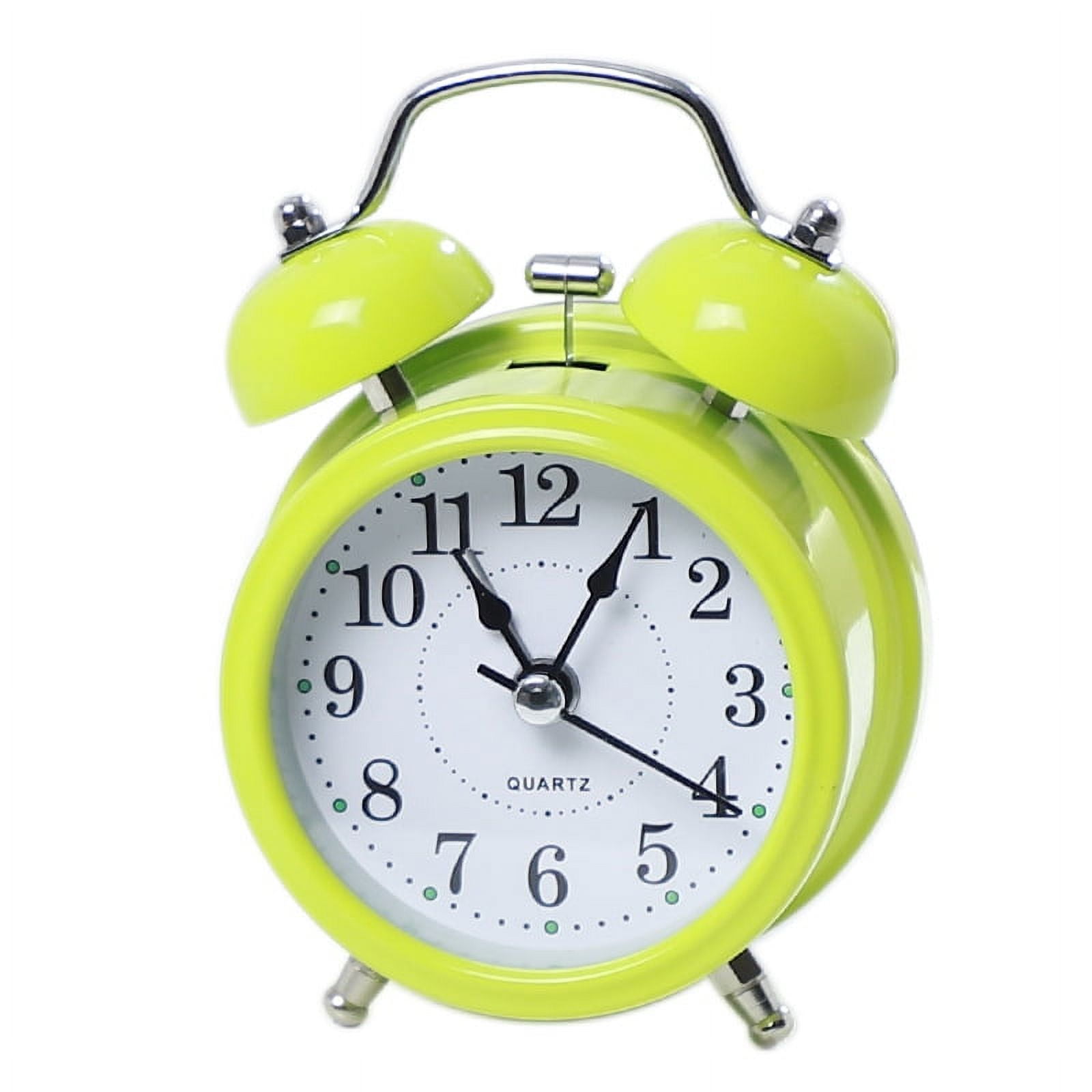 Modern simple 3 inch metal mechanical bell alarm clock student bedside ...