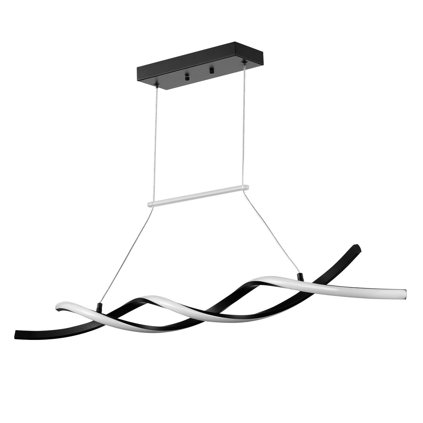 Modern simple LED remote control chandelier - dimmable dining room ...