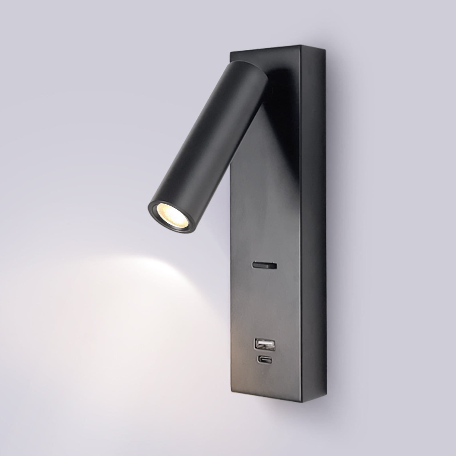 Modern simple bed wall light LED reading light hotel room light with ...