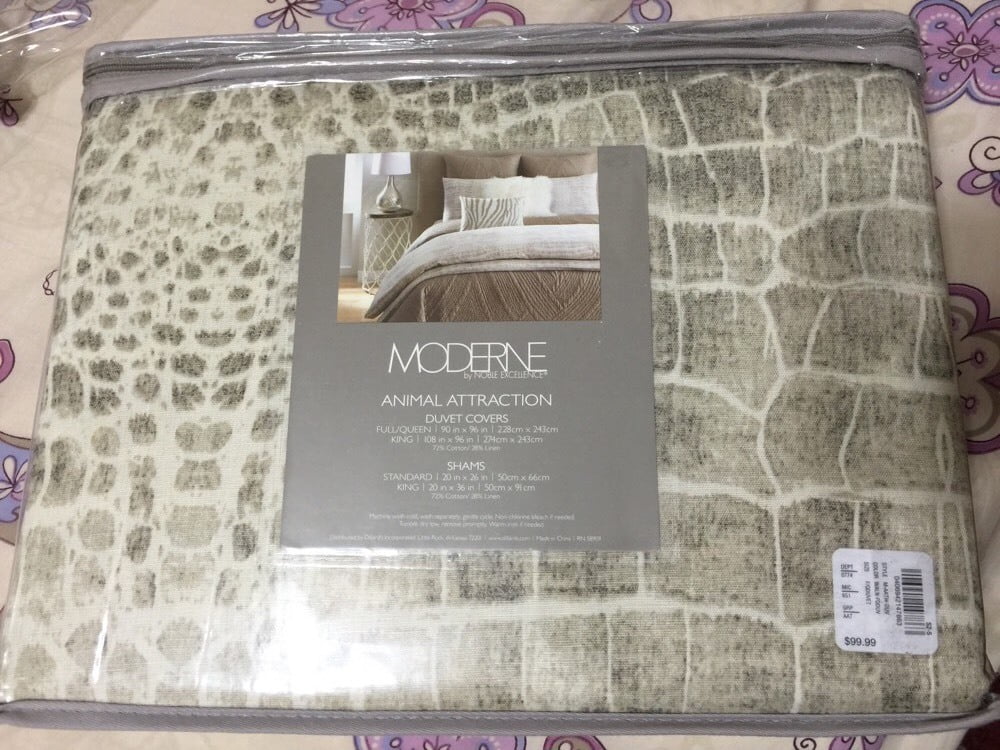 Moderne Noble Excellence Animal Attraction Full Queen Duvet Cover Waln ...