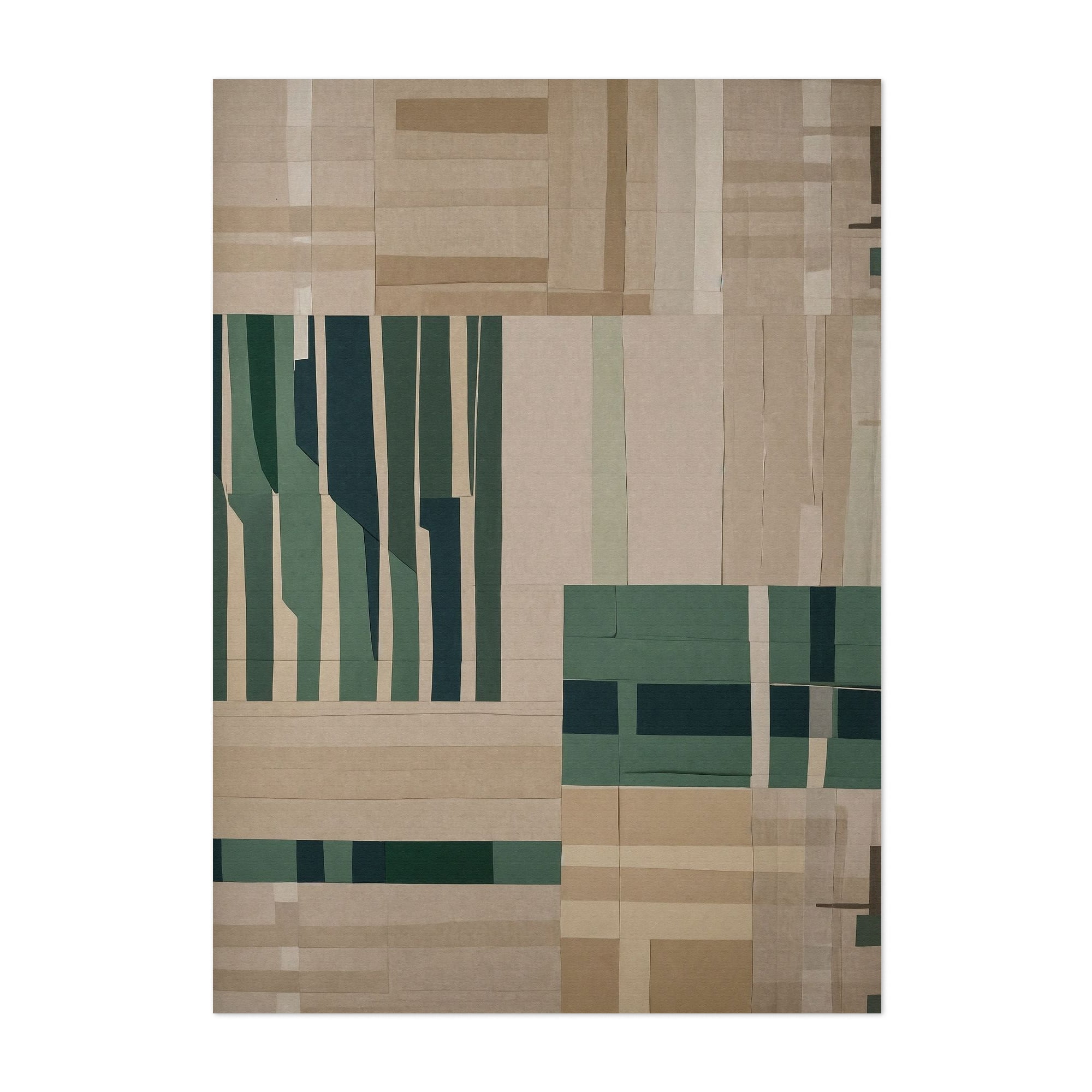 Modernist Paper Cut Collage - Collage Geometric Abstract Minimalist ...