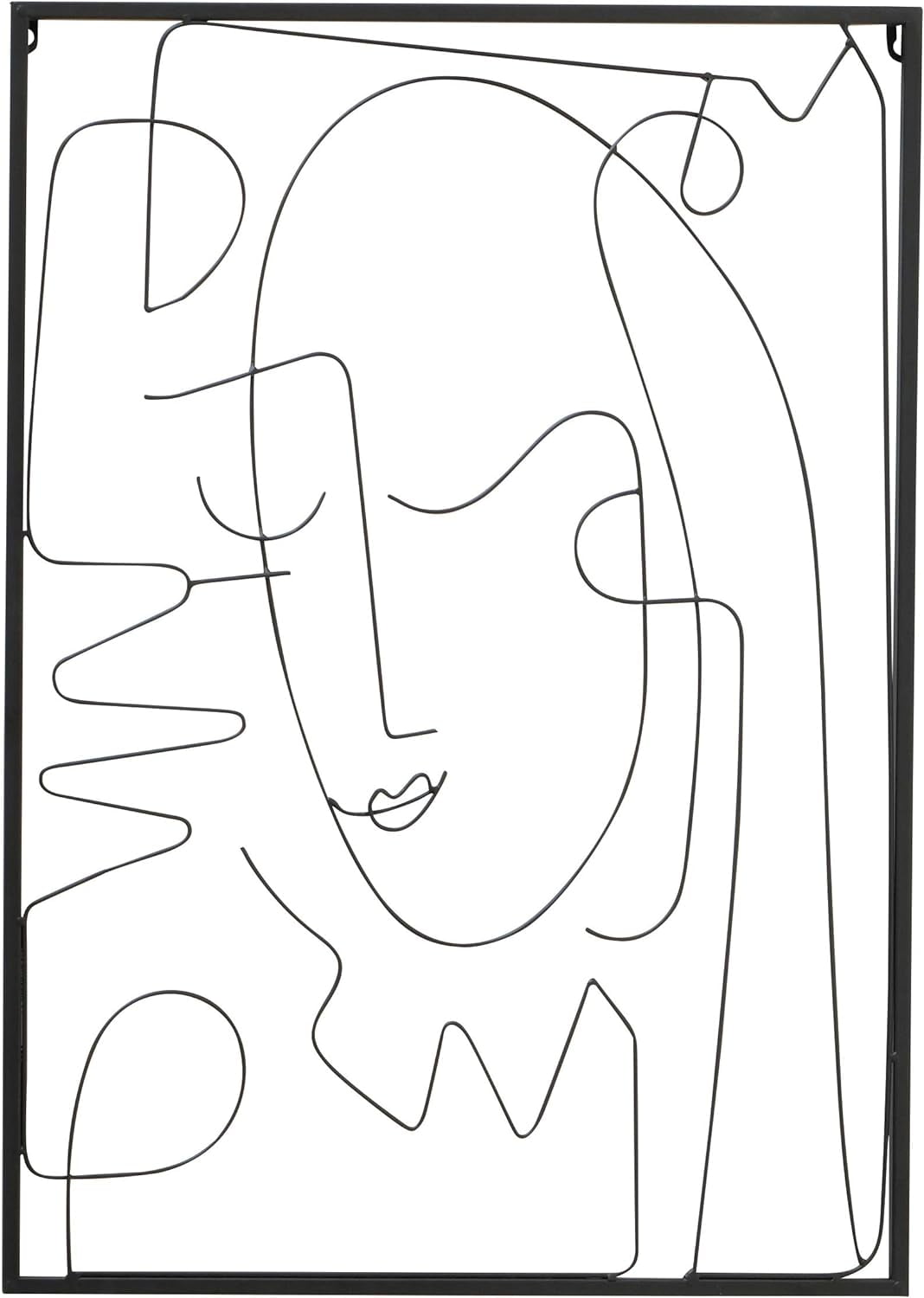 Modernist Picasso-ist Abstract Studio Woman, Framed Bas Relief Wall ...