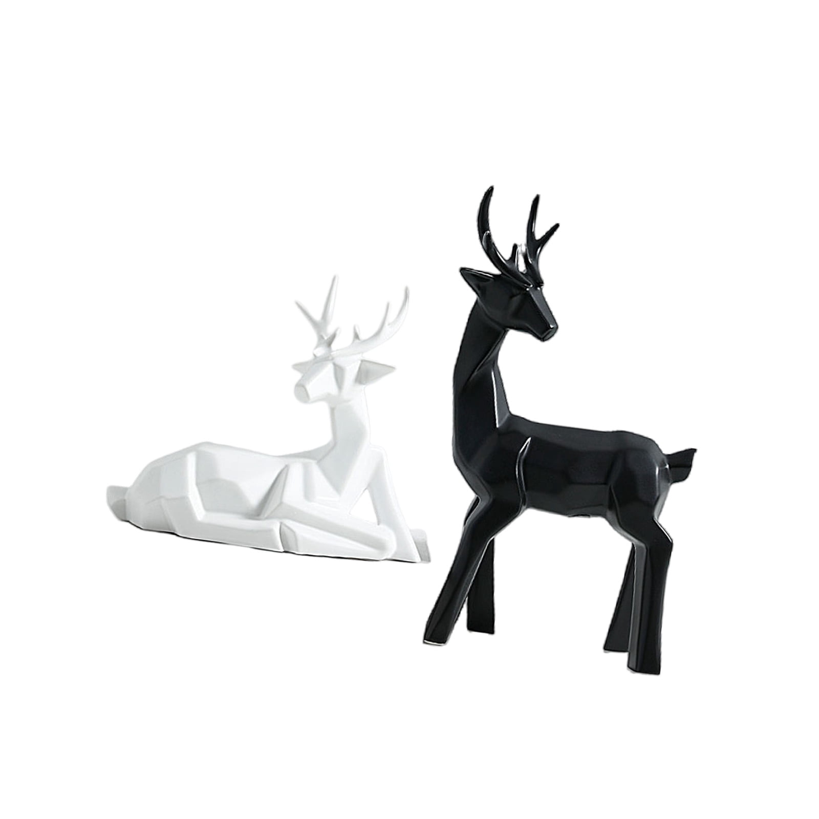 Moderns Abstract Sculptures Ceramics Deer Figurines Statue Table ...