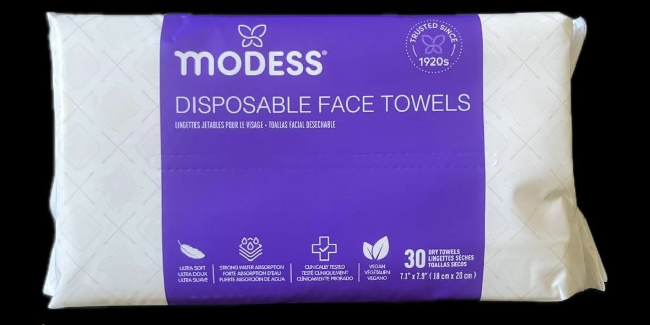 Modess Disposable Face Towels (30 Pack) - Walmart.com