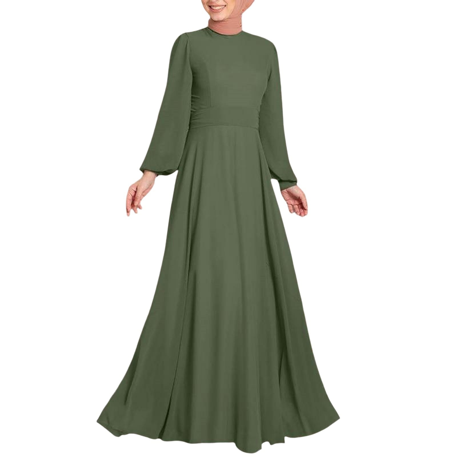 Modest Dresses for Women Street High Waisted Design Sleeve Gown Style ...