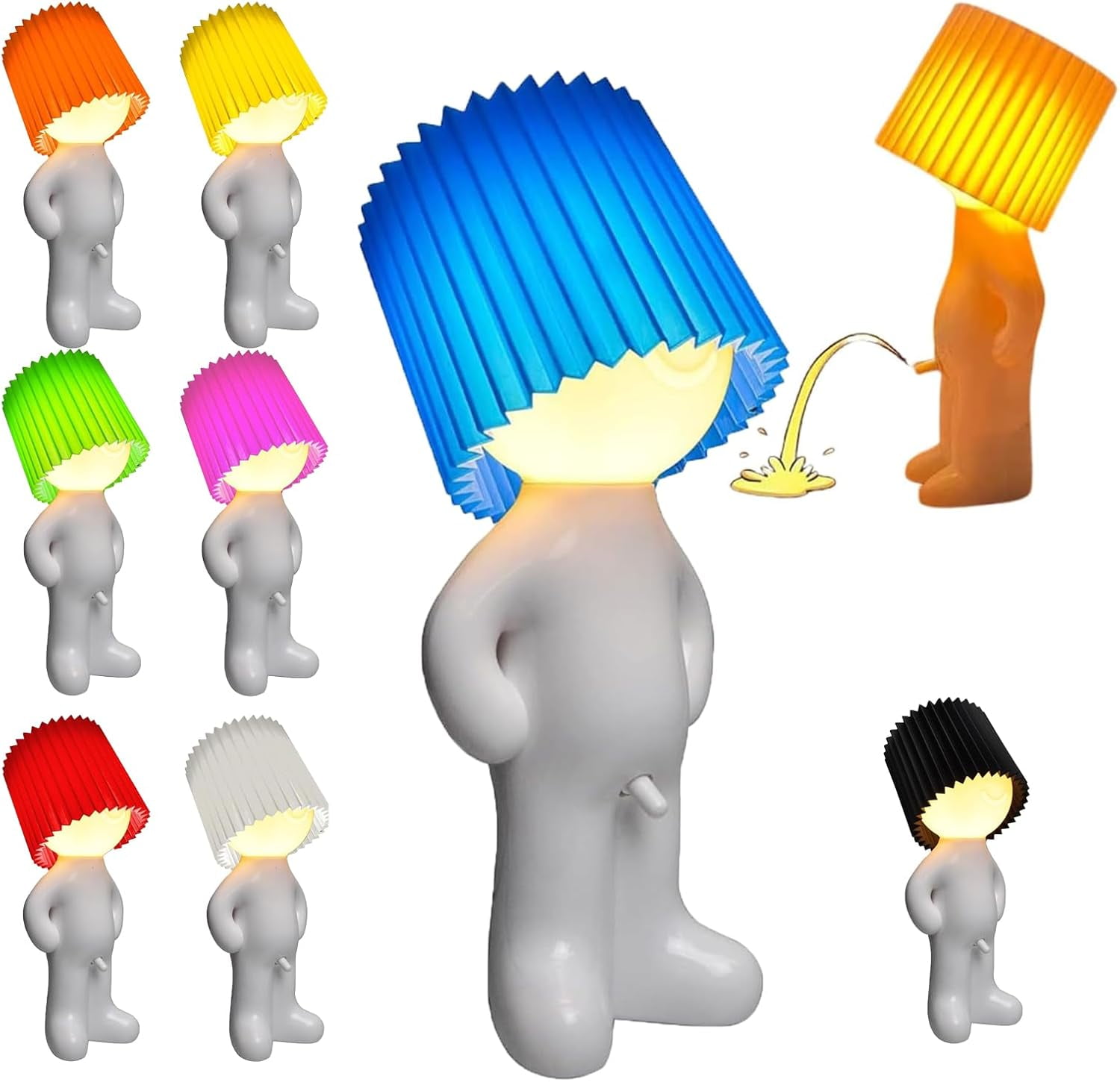 Modest Mike Lamp, Little Shy Man Lamp, Shy Boy Lamp, Shy Boy Table Lamp ...